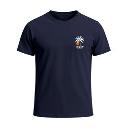 Neverless Shirt 'Beach Logo' Herren Gr&ouml;&szlig;e S navy