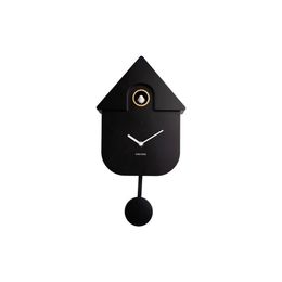 Karlsson Wanduhr Modern Cuckoo, Schwarz, Kunststoff, 30 cm, Dekoration, Uhren, Wanduhren