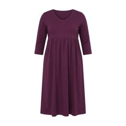 Ulla Popken Kleid Damen Gr&ouml;&szlig;e 66/68 aubergine Sommerkleid