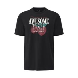 QS T-Shirt Herren Gr&ouml;&szlig;e XXL petrol / kirschrot / schwarz / wei&szlig;