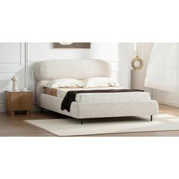 Boxxx Polsterbett, Beige, Metall, Pappel, Sperrholz, 140x200 cm, Lattenrost, Stoffauswahl,nicht verstellbar, Schlafzimmer, Betten, Polsterbetten