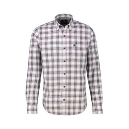 LERROS Button Up Shirt male size XL Sky blue / Cognac / Raspberry / White