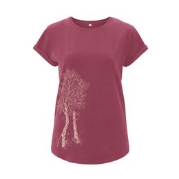Life-tree Shirt 'Birke' Damen Gr&ouml;&szlig;e M beere