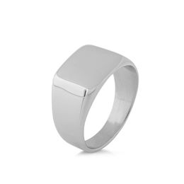Akitsune Ring 'Solida' Herren Gr&ouml;&szlig;e 65 silber