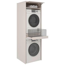 Xora Waschmaschinenschrank, Kaschmir, Holzwerkstoff, 67.5x210x67.5 cm, Waschk&uuml;che, Waschmaschinenschrank