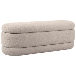 Xora Hockerbank, Creme, Holz, Textil, Kiefer, Sperrholz, 1-2-Sitzer, 130x48.5x47 cm, Truhe im Sitz, Esszimmer, B&auml;nke, Sitzb&auml;nke