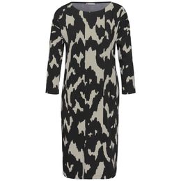 Street One Kleid Damen Gr&ouml;&szlig;e 42 grau / schwarz Sommerkleid