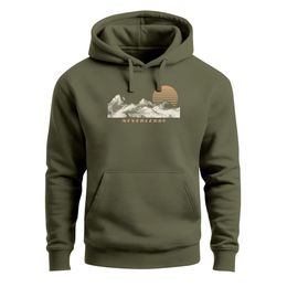 Neverless Sweatshirt 'Mountain' male size XXXL Green
