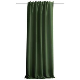 HOMEBasics L&auml;rmschutzvorhang Acustico, Olivgr&uuml;n, Textil, Uni, 135x245 cm, L&auml;rmschutz, Wohntextilien, Gardinen & Vorh&auml;nge, Fertiggardinen, L&auml;rmschutzvorh&auml;nge