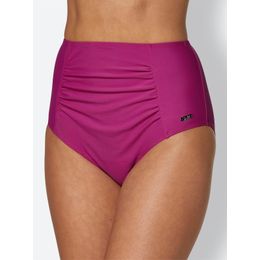 feel good sheego Gro&szlig;e Gr&ouml;&szlig;en Bikini-Slip mit Raffungen, magenta, Gr&ouml;&szlig;e 48 - Damen