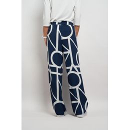 Seidel Moden Hose Damen Gr&ouml;&szlig;e 40 navy / wei&szlig;