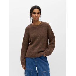 Object Pullover 'OBJSaggia' Damen Gr&ouml;&szlig;e XS braunmeliert