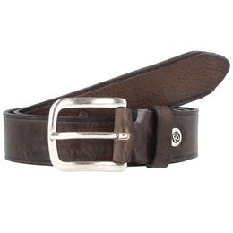 B.belt G&uuml;rtel 'Cesar' Herren Gr&ouml;&szlig;e 115 braun / silber