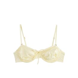 KOTON Bikini Top 'Fiyonk' female size 75 Light yellow