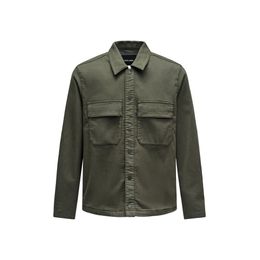Salsa Jeans Traditional Button Up Shirt male size 41/42 Dark green