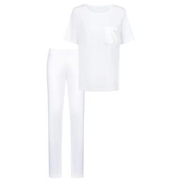 Mey Pyjama 'Malea' Damen Gr&ouml;&szlig;e XXXL wei&szlig; Sommerkleid