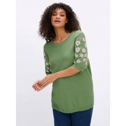 sheego Kurzarmpullover
