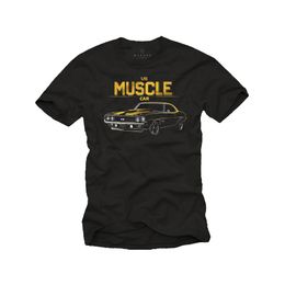 MAKAYA Shirt 'US Muscle Car' male size XXL Black