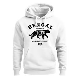 Neverless Sweatshirt 'Bengal Tiger' Herren Gr&ouml;&szlig;e M wei&szlig;