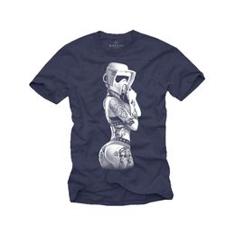 MAKAYA Shirt 'Trooper' male size L Blue