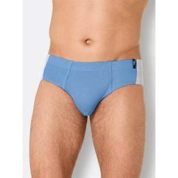 w&auml;schepur men Herren Slips, grau-meliert-mittelblau, Gr&ouml;&szlig;e 8