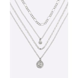 Heine Witt Damen Collier, silberfarben, Gr&ouml;&szlig;e 0