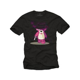 MAKAYA Shirt 'Teddy Br Ba' male size L Black