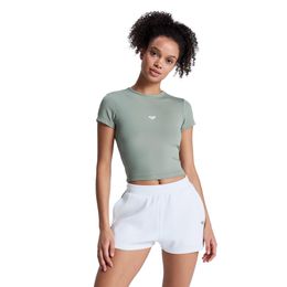 Roxy Shorts 'Rise & Vibe' Damen Gr&ouml;&szlig;e 34 khaki / wei&szlig;