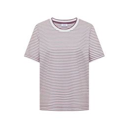 Cecil T-Shirt Damen Gr&ouml;&szlig;e L weinrot / wei&szlig;