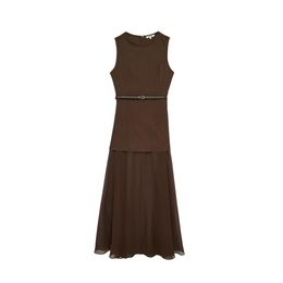 KOTON Kleid Damen Gr&ouml;&szlig;e 34 schoko Sommerkleid