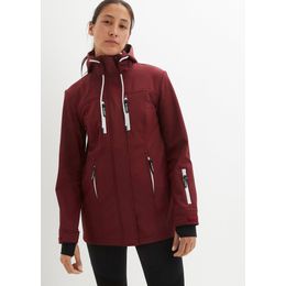 bonprix wasserabweisende Softshelljacke, rot, Gr.50, praktische &Uuml;bergangsjacke aus wasserdichtem Material, ohne versiegelte N&auml;hte, mit Rei&szlig;verschlusstaschen, bequem geschnitten, aus Softshell