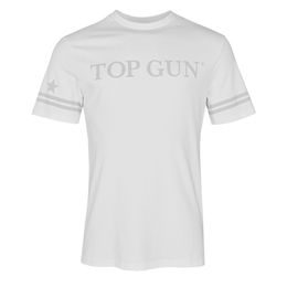 Top Gun T-Shirt ' TG22002 ' Herren Gr&ouml;&szlig;e XL hellgrau / wei&szlig;