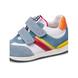 Falcotto Flats 'DARM VL.' boy size 28 Dusty blue / Blue denim / Red / White