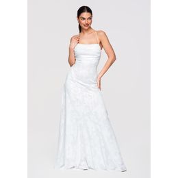 Ombre Kleid 'LA-OM-DLR307' Damen Gr&ouml;&szlig;e 38 wei&szlig; Sommerkleid