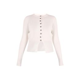 sweeties by leo Knit Cardigan female size XS/S White