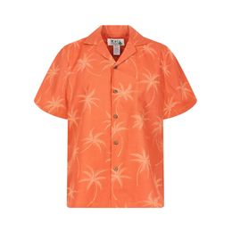 KY's Button Up Shirt 'Palmshadow' male size XXL Orange