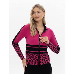 Passioni Strickjacke Damen Gr&ouml;&szlig;e XL magenta
