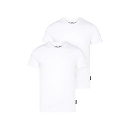Harlem Soul T-Shirt V-Neck, 2er-Pack Damen Gr&ouml;&szlig;e L wollwei&szlig;