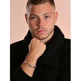 Akzent Armband 'Elya, langlebig' Herren Gr&ouml;&szlig;e 19 cm silber
