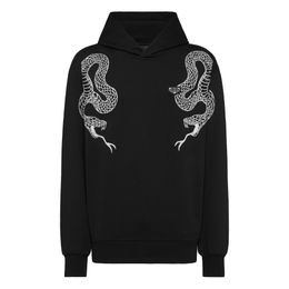 Philipp Plein Sweatshirt 'Snake' Herren Gr&ouml;&szlig;e XXL schwarz / silber