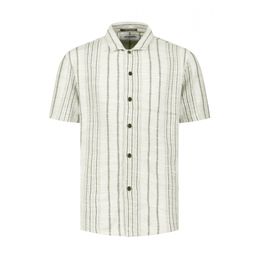 NO EXCESS Button Up Shirt male size S Ecru / Brown / Black