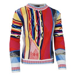 Carlo Colucci Sweater 'Casna' boy size 134 Blue / Yellow / Red / Black