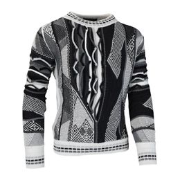 Carlo Colucci Sweater 'Casna' boy size 134 Grey / Black / White