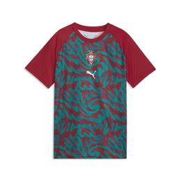 Puma Funktionsshirt 'Portugal' Jungen Gr&ouml;&szlig;e 128 smaragd / feuerrot