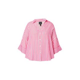 Ulla Popken Bluse Damen Gr&ouml;&szlig;e XXXL/4XL pink / wei&szlig;