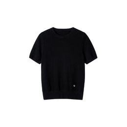 Lilysilk Pullover 'Kaschmir Top mit kurzen &Auml;rmeln' Damen Gr&ouml;&szlig;e M schwarz