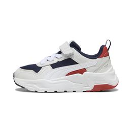 Puma Athletic Shoes boy size 32.5 Navy / Blood red / White