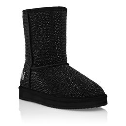 Philipp Plein Boots Damen Gr&ouml;&szlig;e 36 schwarz / silber