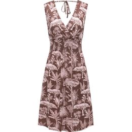 Ragwear Summer Dress 'Aini' female size 44 Dark brown / White
