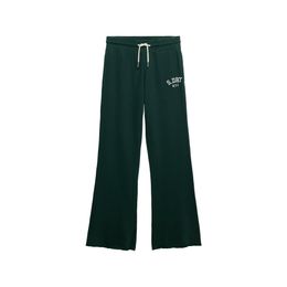 Superdry & Co Hose Damen Gr&ouml;&szlig;e 40 dunkelgr&uuml;n / wei&szlig;